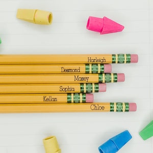 Personalized Pencils Back to School Supplies Classroom Gift Pencil Pack ...