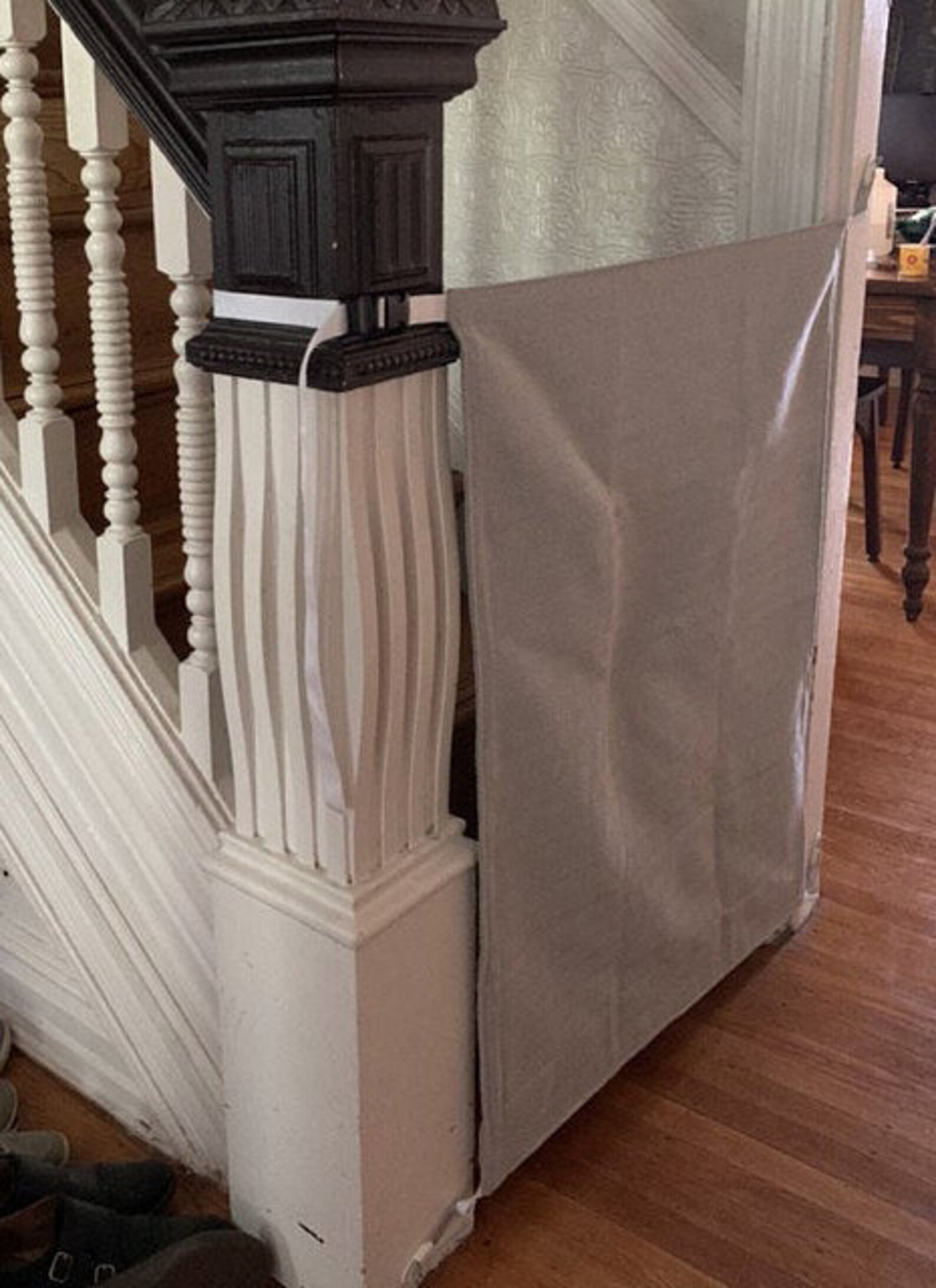 Cloth Gate Stair Barrier With Buckles / Fabric Dog Gate - Etsy