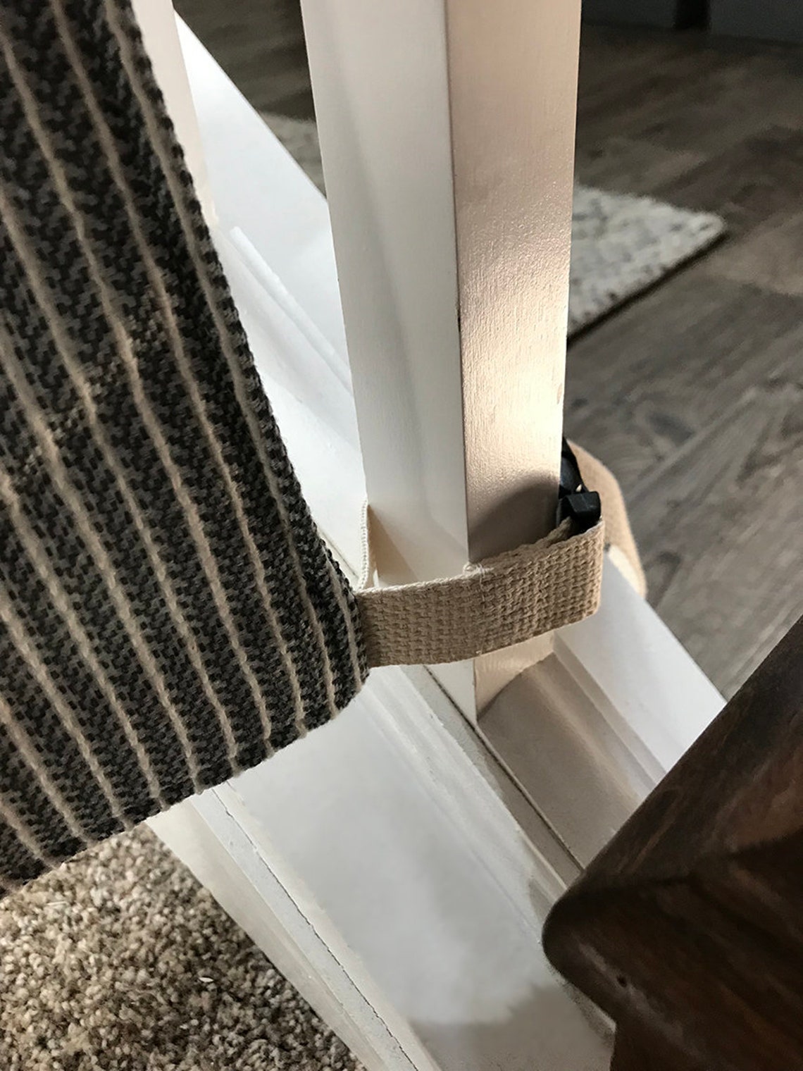 Cloth Gate Stair Barrier With Buckles / Fabric Dog Gate - Etsy