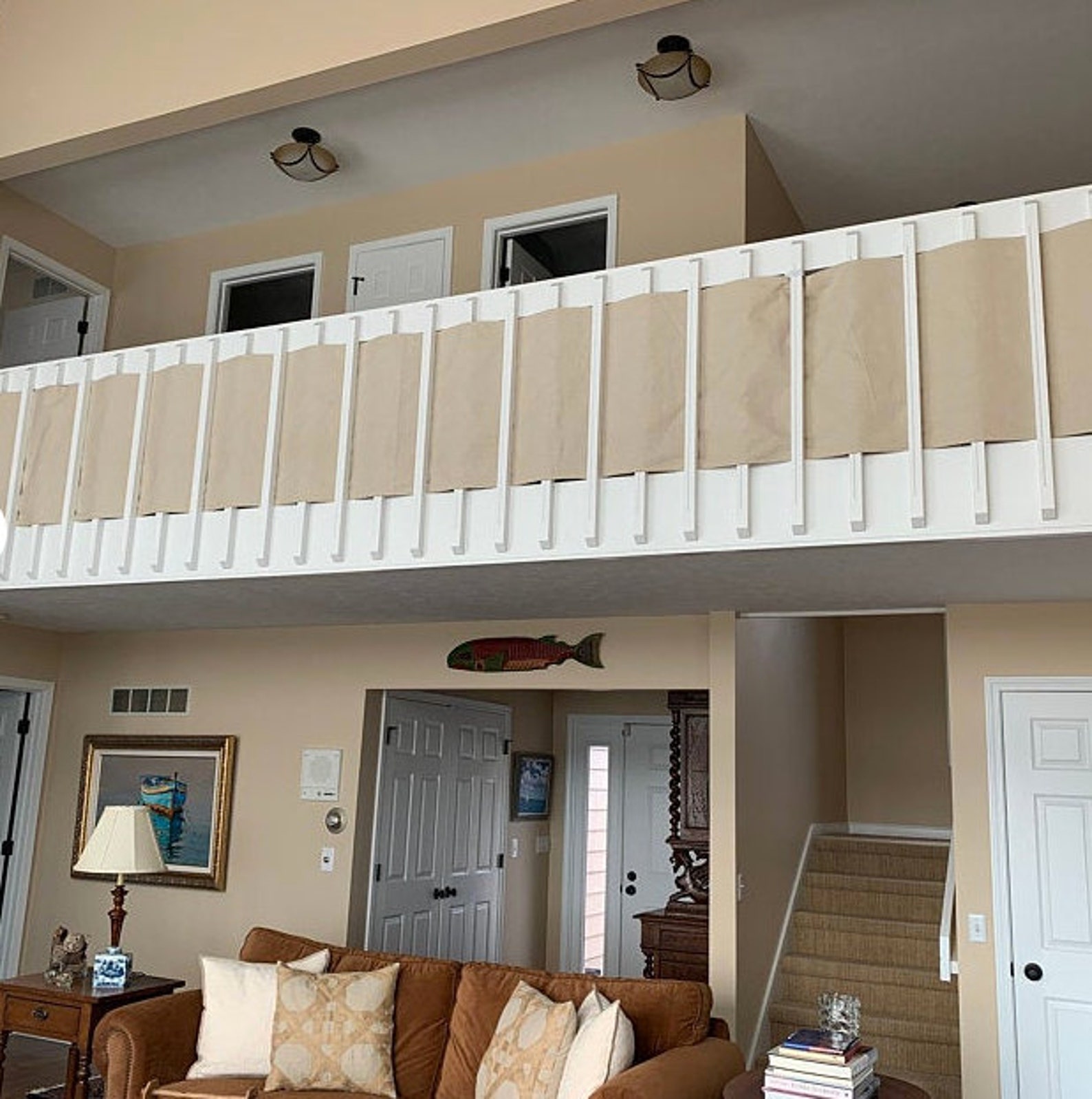 Canvas Railing Guard / Fabric Railnet Custom Fabric Deck | Etsy