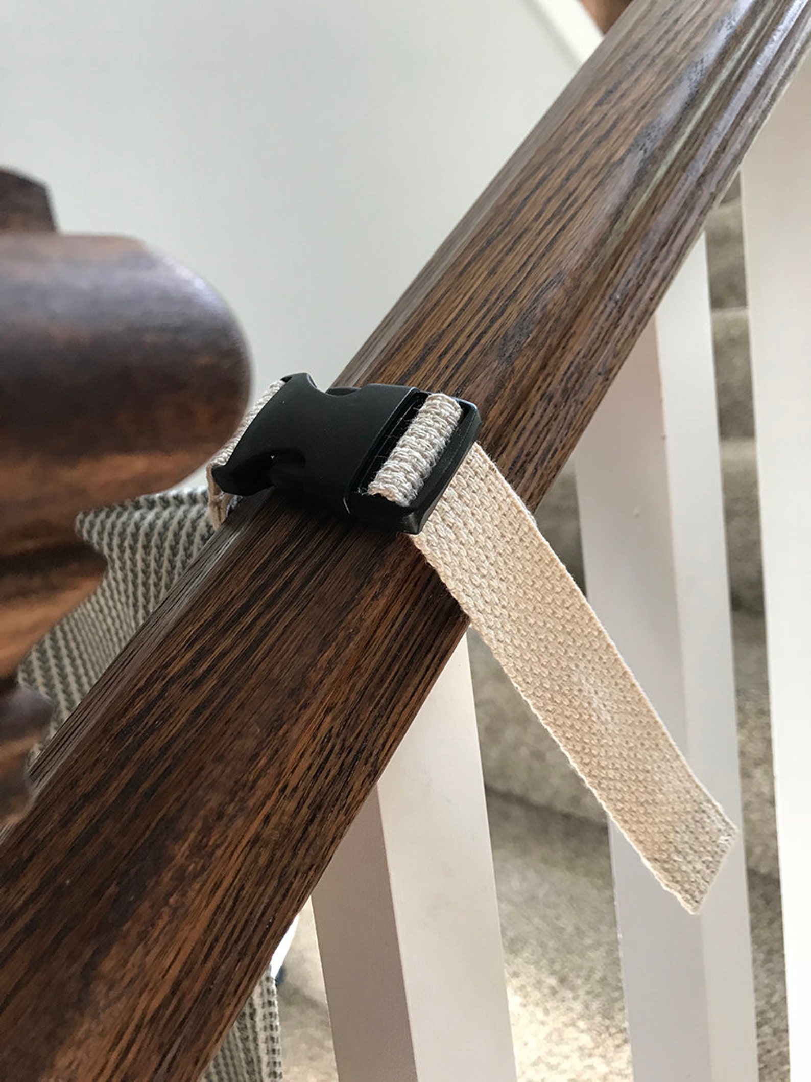 Cloth Gate Stair Barrier With Buckles / Fabric Dog Gate - Etsy