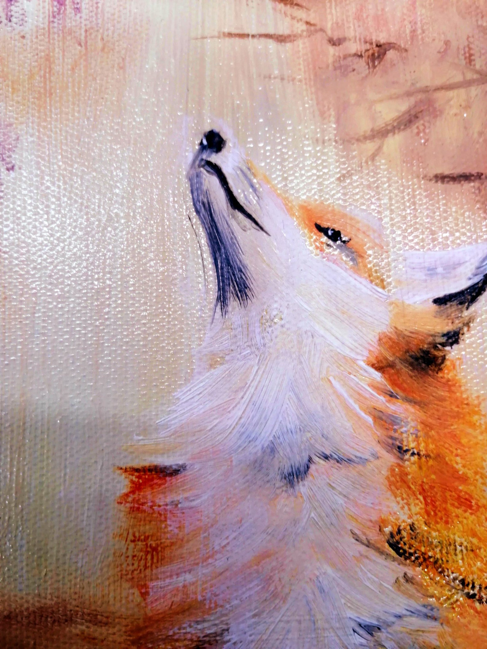 Fox Painting ORIGINAL OIL PAINTING on Canvas Red Fox Art | Etsy