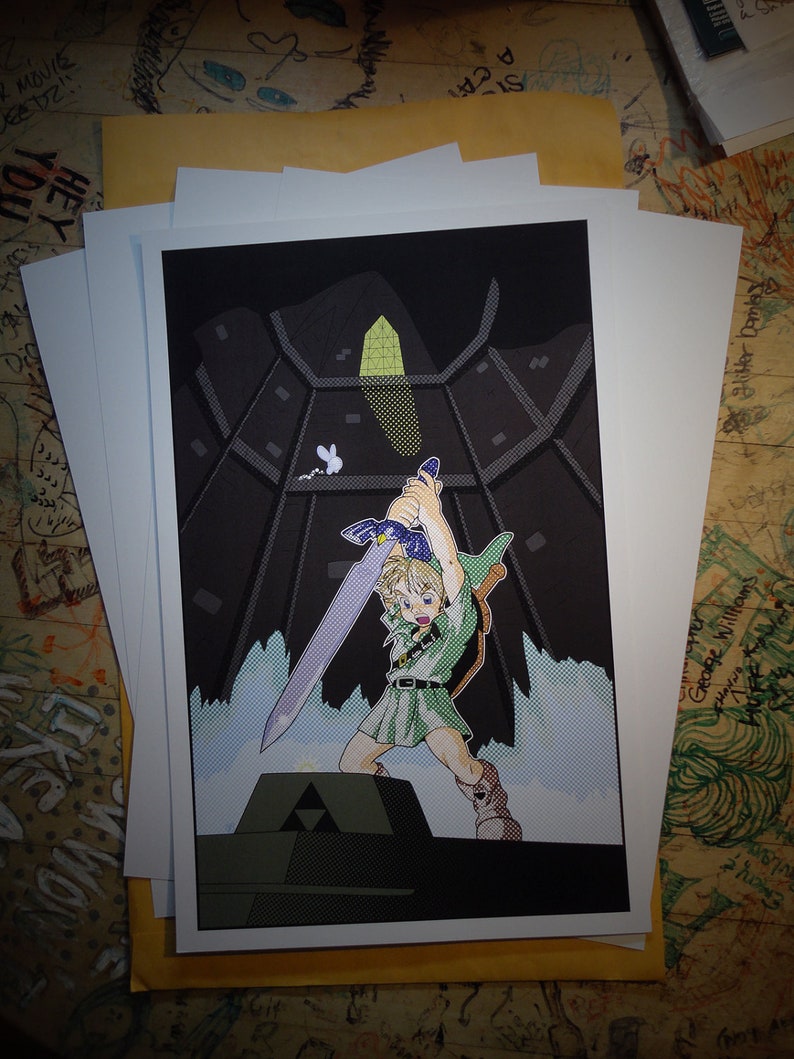 Link and the Master Sword (digital Art Print) - Etsy