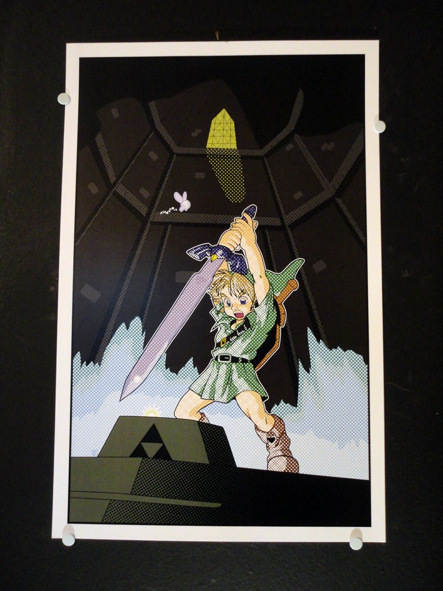 Link and the Master Sword (digital Art Print) - Etsy