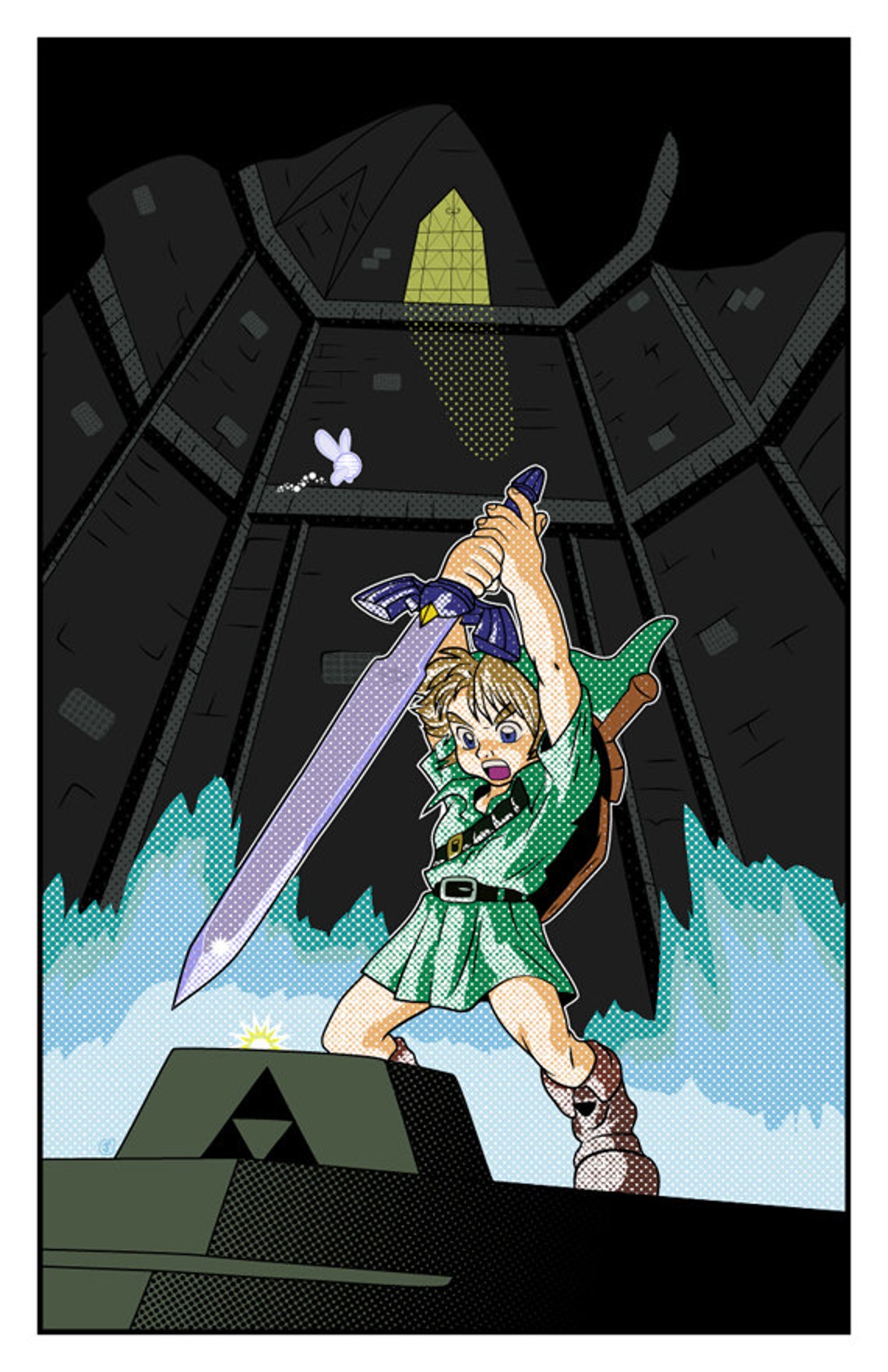 Link and the Master Sword (digital Art Print) - Etsy
