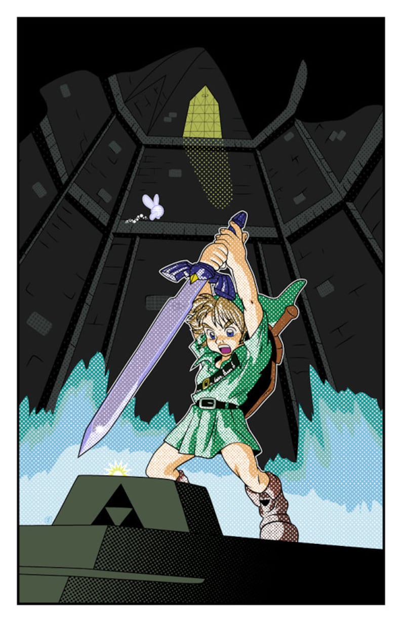 Link and the Master Sword (digital Art Print) - Etsy