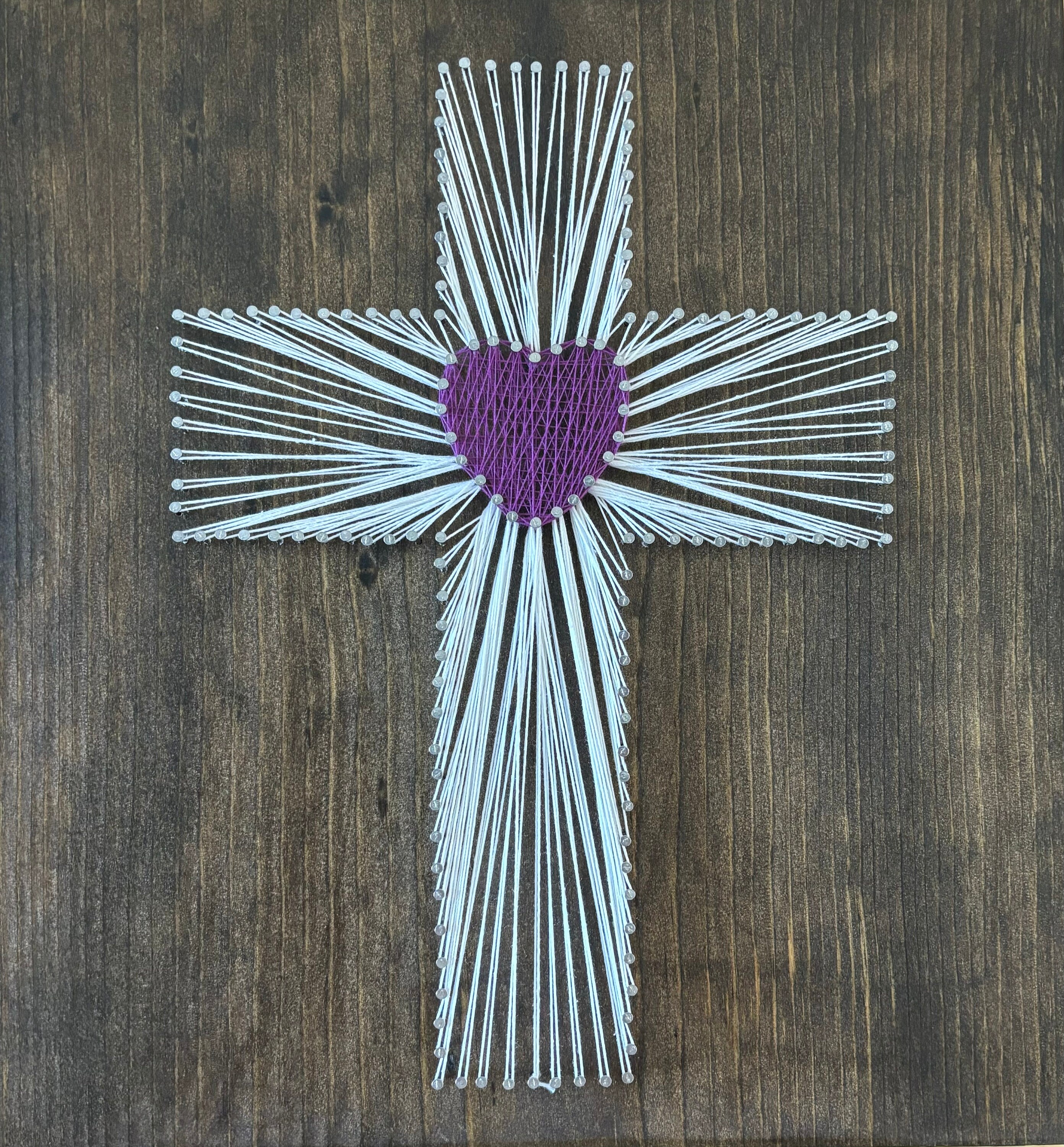 Made to Order Wooden String Art Cross, Religious, Home Decor ...