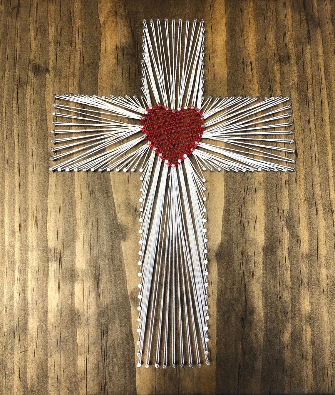 Made to Order Wooden String Art Cross, Religious, Home Decor ...