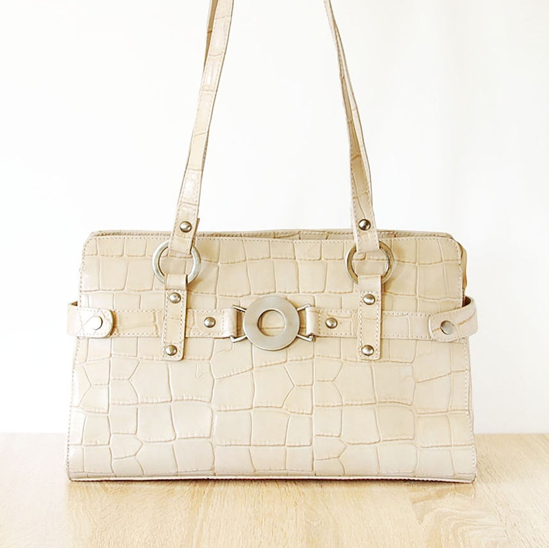Vintage Broken White Woman Bag Shoulder Purse With Handles - Etsy