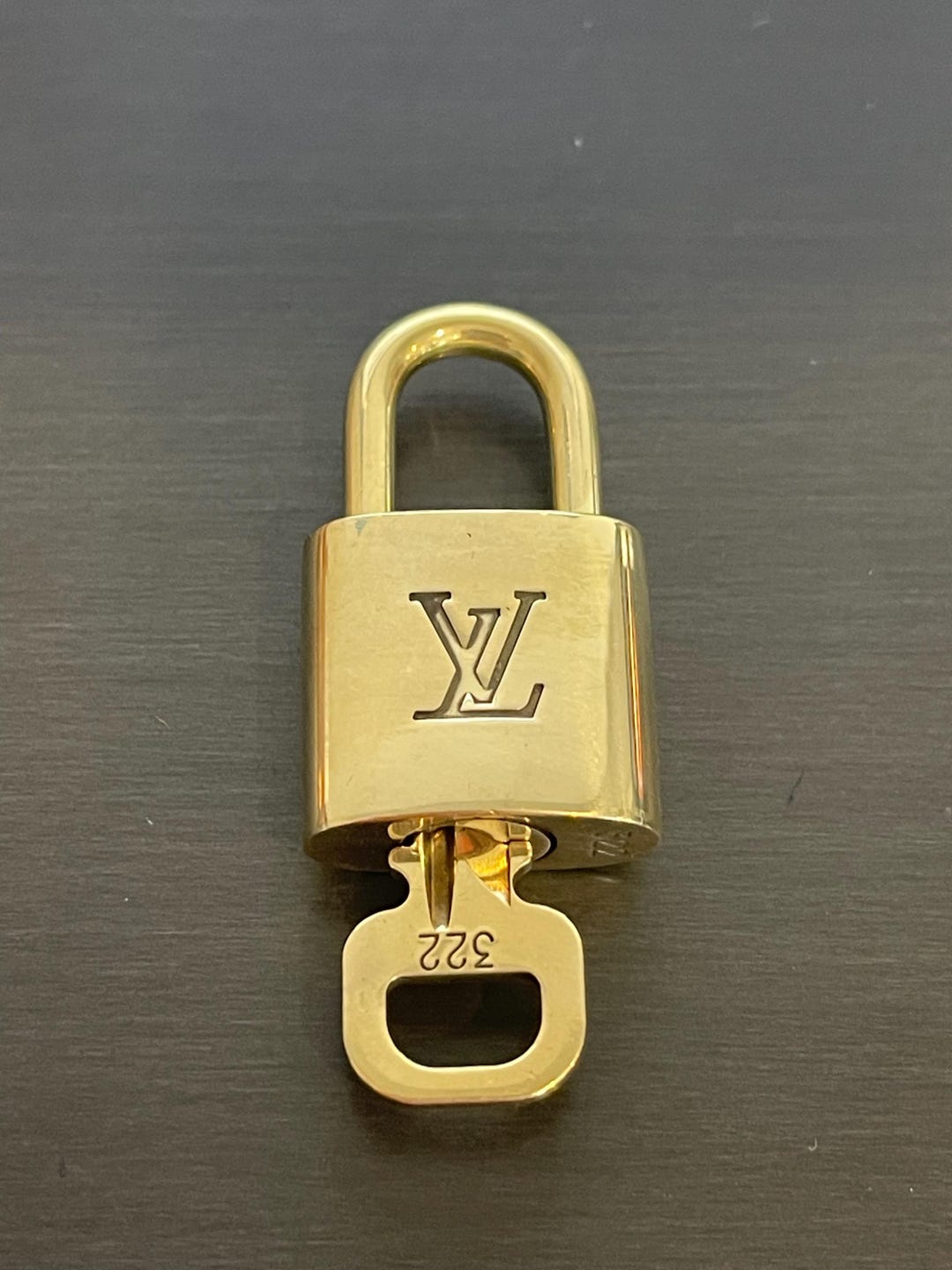 Louis Vuitton Padlock and One Key Polished 322 Lock Brass - Etsy