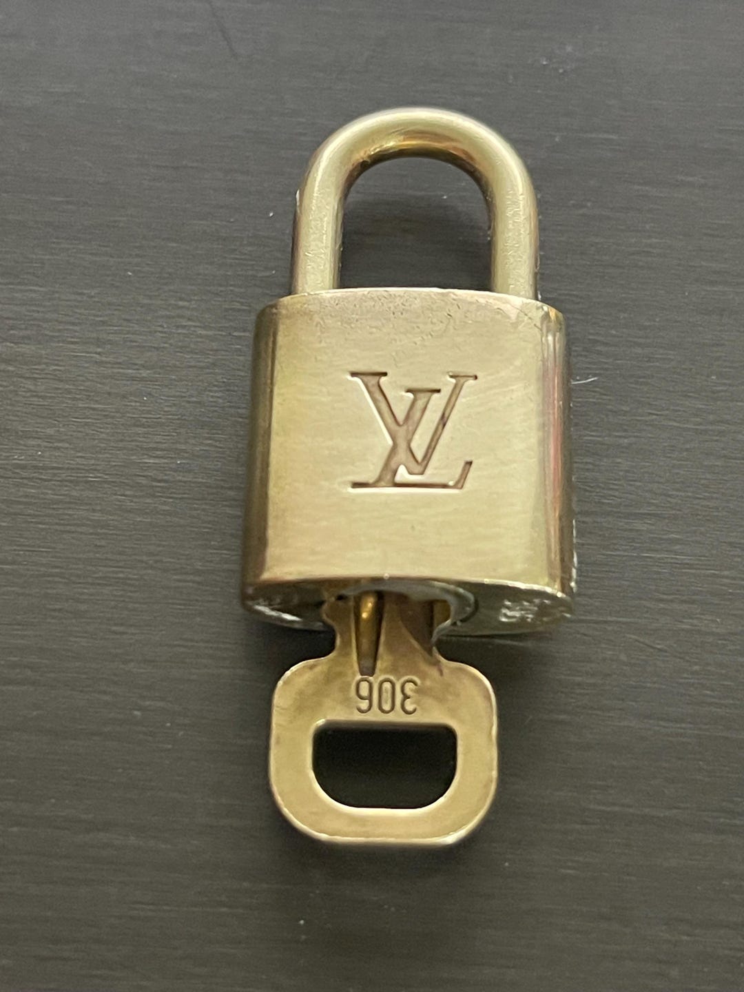 Pinkerly Special Louis Vuitton Padlock and One Key #306 Lock Brass ...