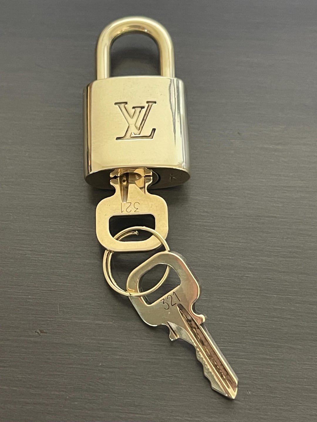 Louis Vuitton Padlock and Two Keys Polished #321 Lock Brass #11521 - Etsy