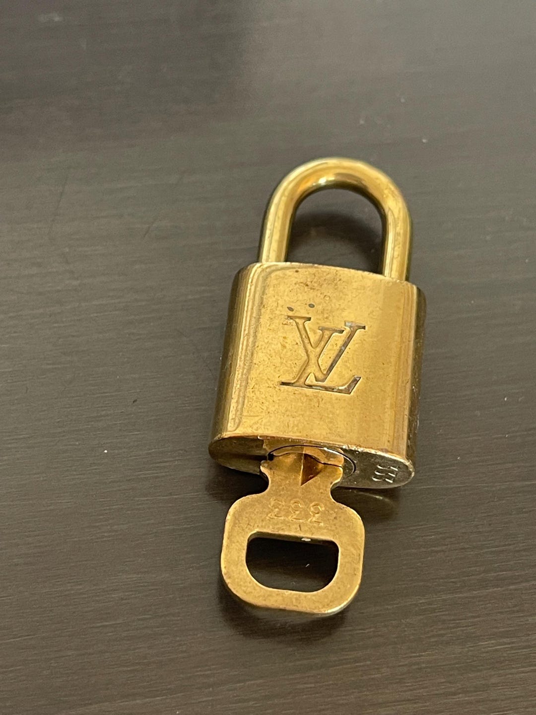 Louis Vuitton Padlock and One Key 333 Lock Brass - Etsy