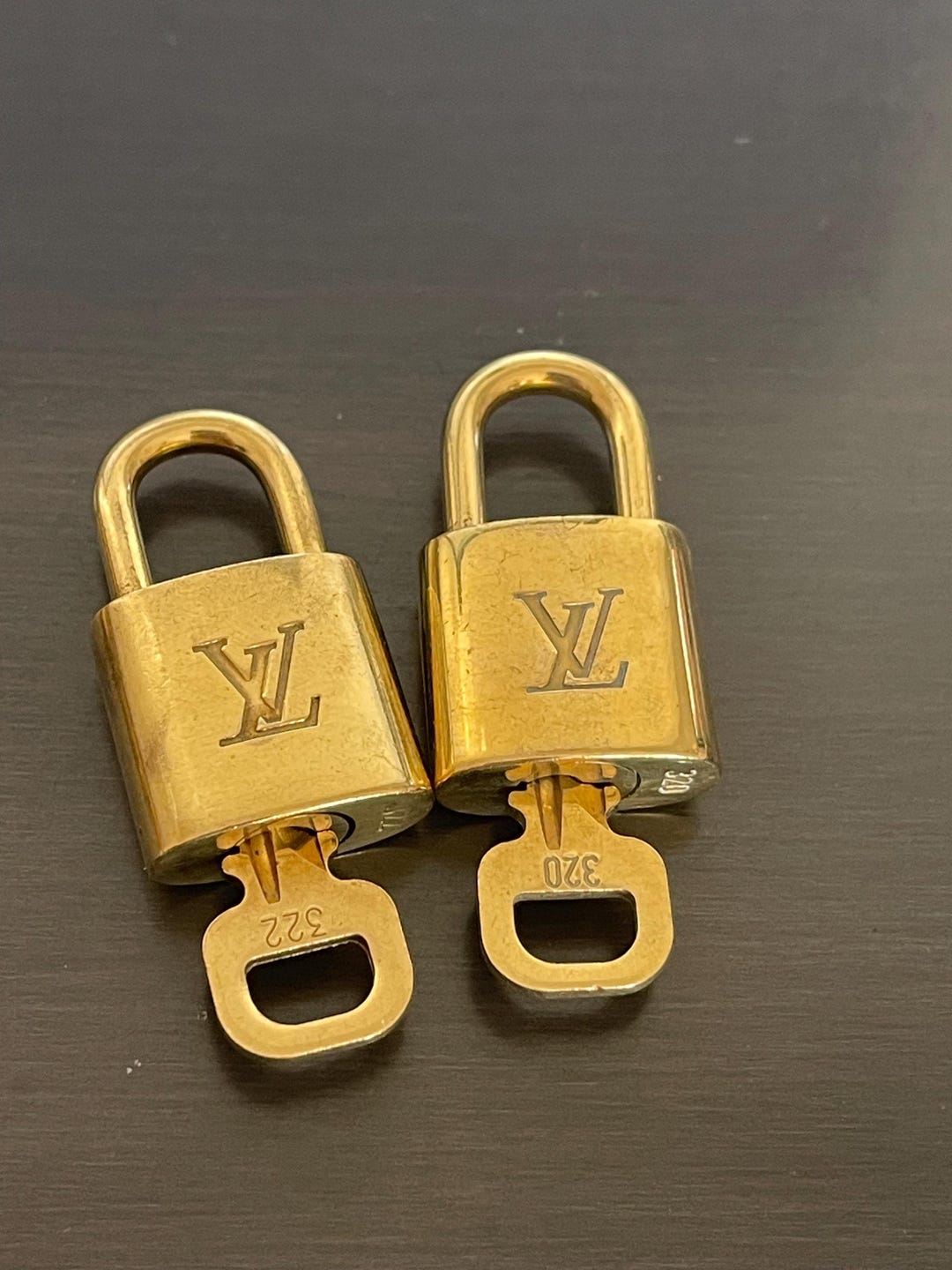 Louis Vuitton Two Padlocks and Keys #320 and 322 Lock Brass #11333 - Etsy