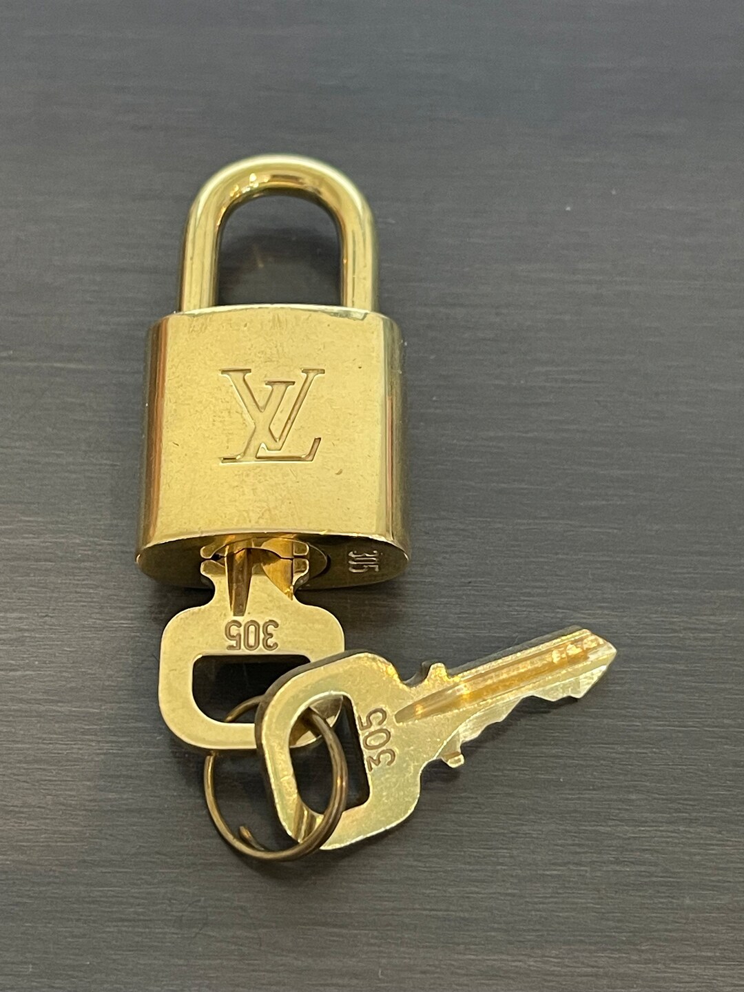 Louis Vuitton Padlock and Two Keys Unpolished 305 Lock Brass 10884 - Etsy