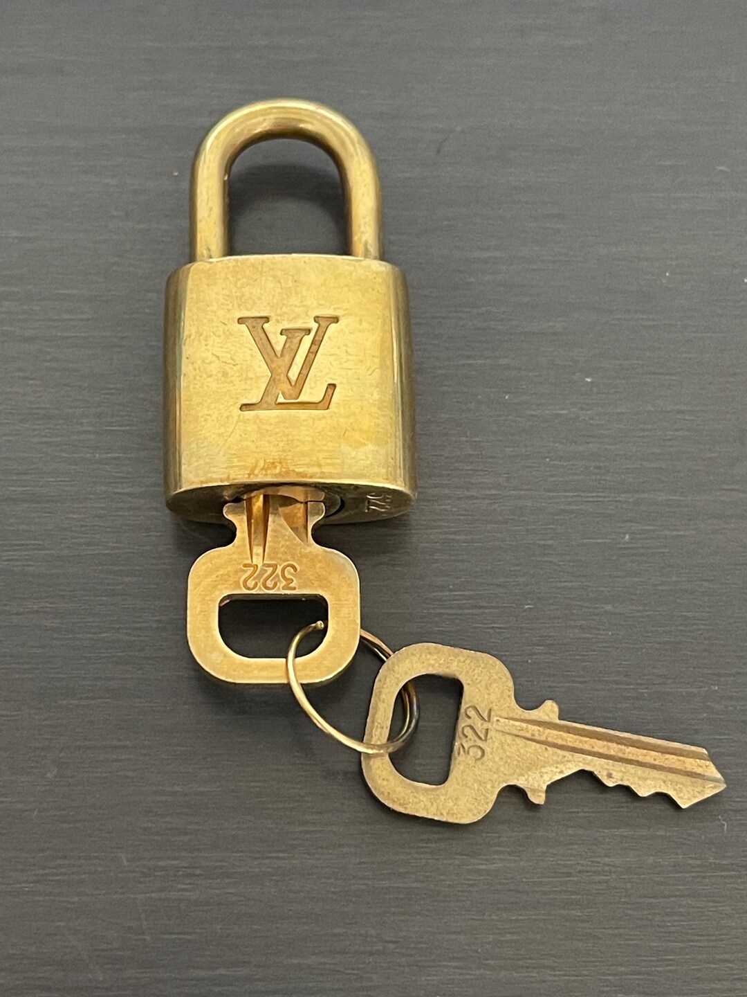 Louis Vuitton Padlock and Two Keys Unpolished 322 Lock Brass 11249 - Etsy
