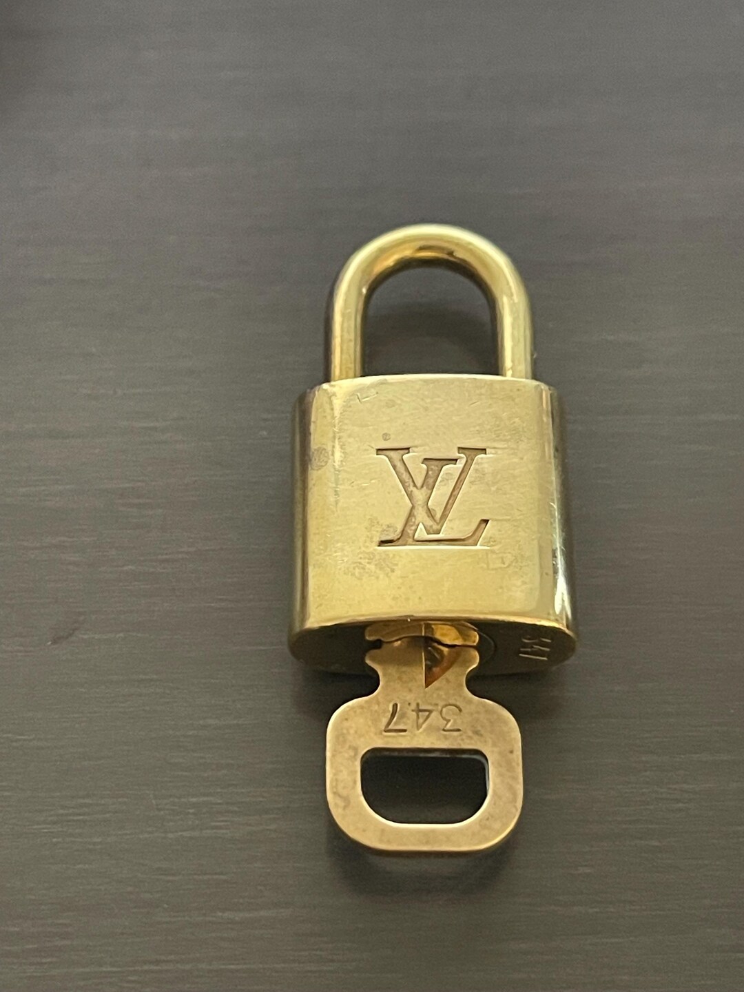 Pinkerly Special Louis Vuitton Padlock and One Key #347 Lock Brass ...
