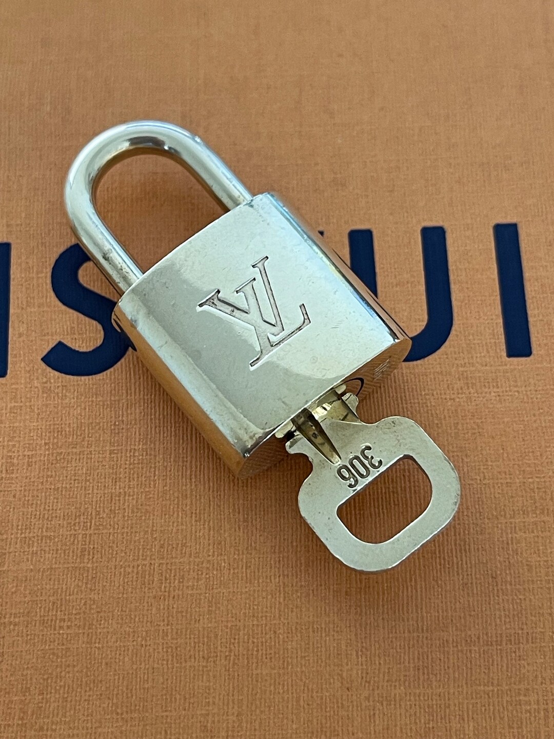 Pinkerly Special Louis Vuitton Padlock and One Key #306 Lock With Box ...