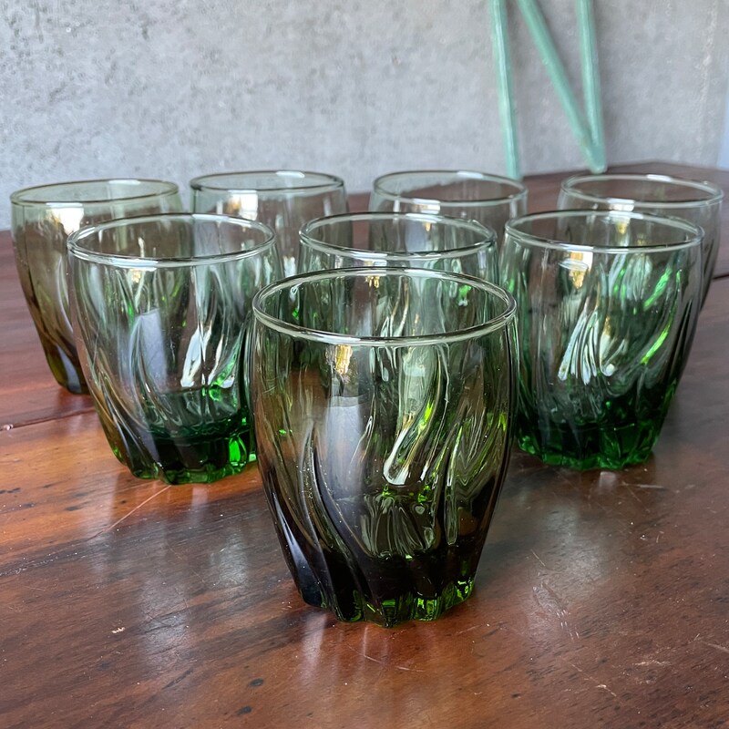 Green Glassware - Etsy