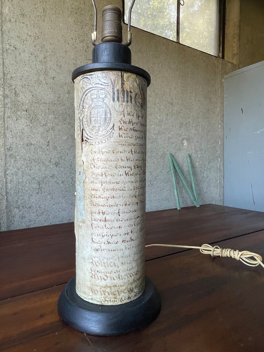 Antique Orig Early 1700s DOCUMENT on Vellum Parchment W/ 3 Embossed ...