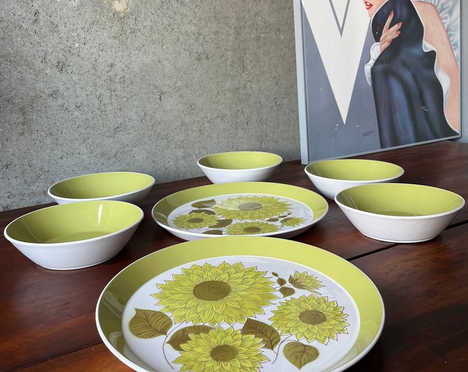 7x BEN SEIBEL Design for MIKASA Dinnerware dahlia Pattern 2511 2 Dinner ...