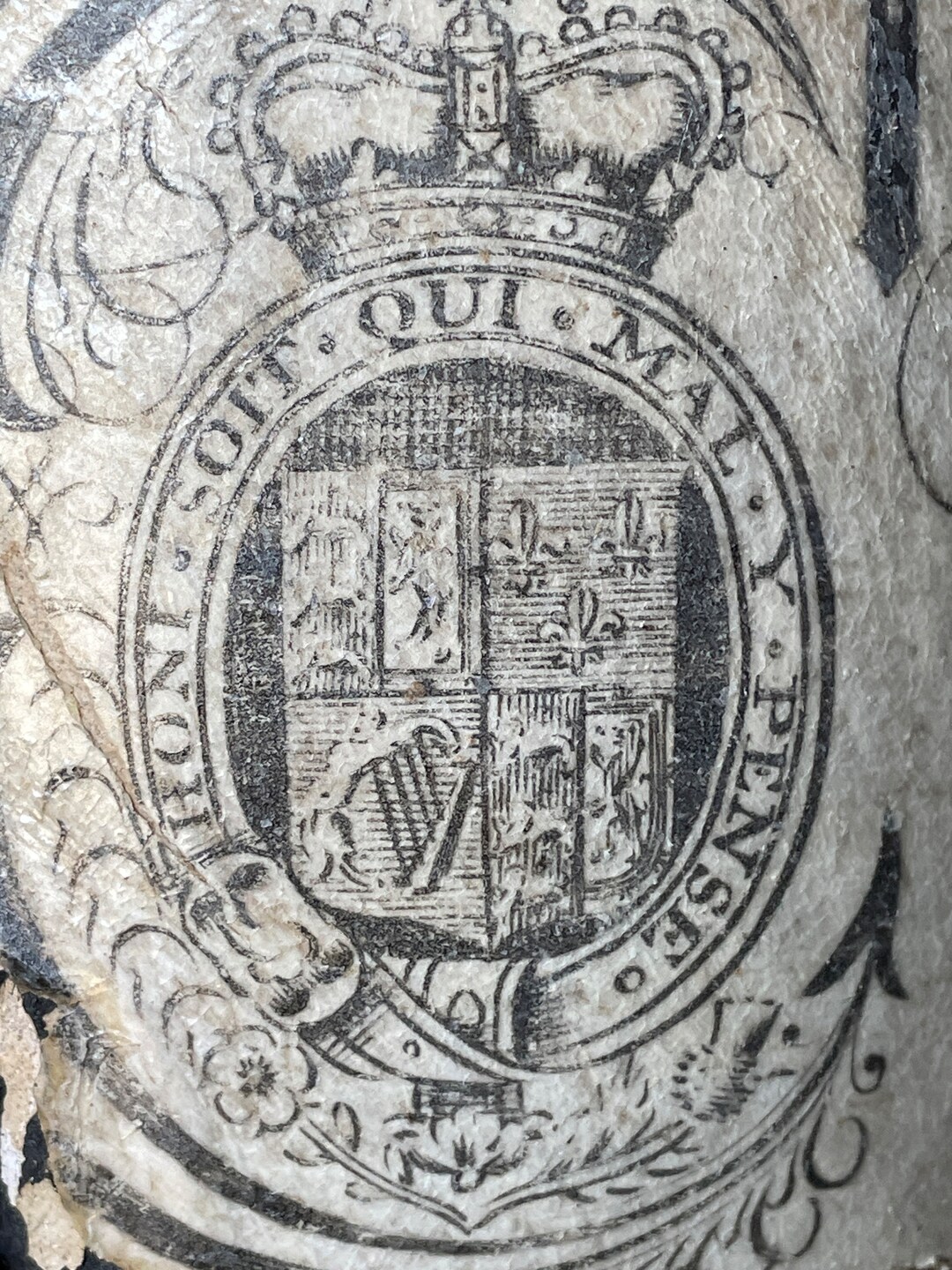 Antique Orig Early 1700s DOCUMENT on Vellum Parchment W/ 3 Embossed ...