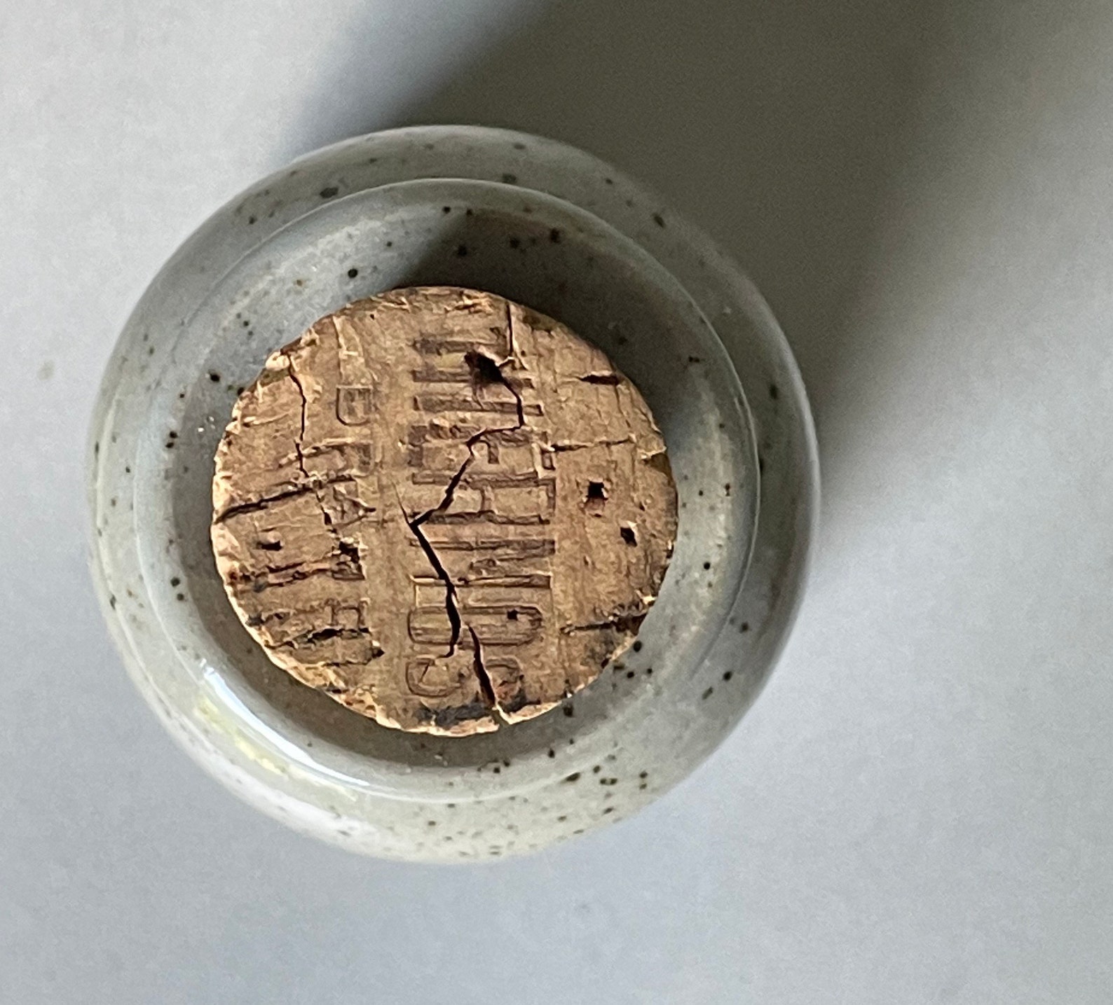 Signed 1990s TENMOKU Pottery Corked Flask / Vessel W/ - Etsy