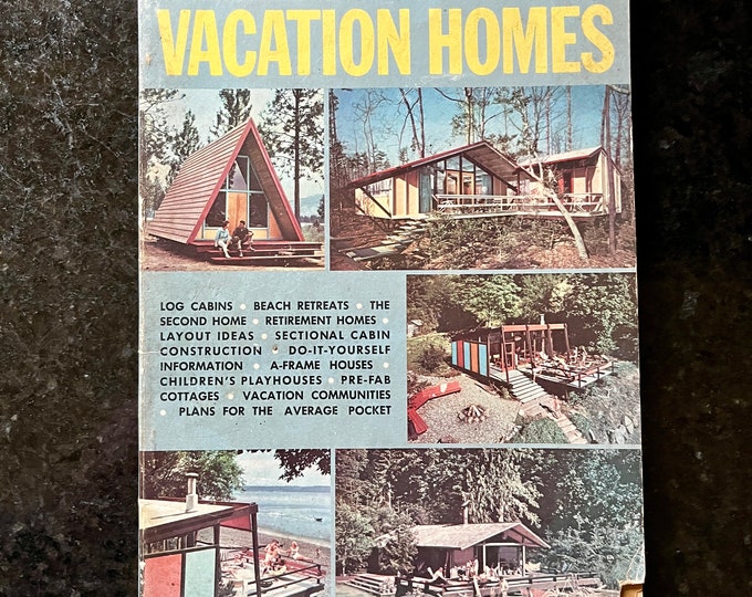 Vintage 1965 MID CENTURY Vacation Homes Architectural Plans / Ideas ...