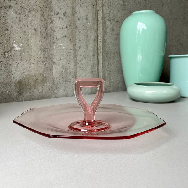 Pink Tidbit Tray - Etsy