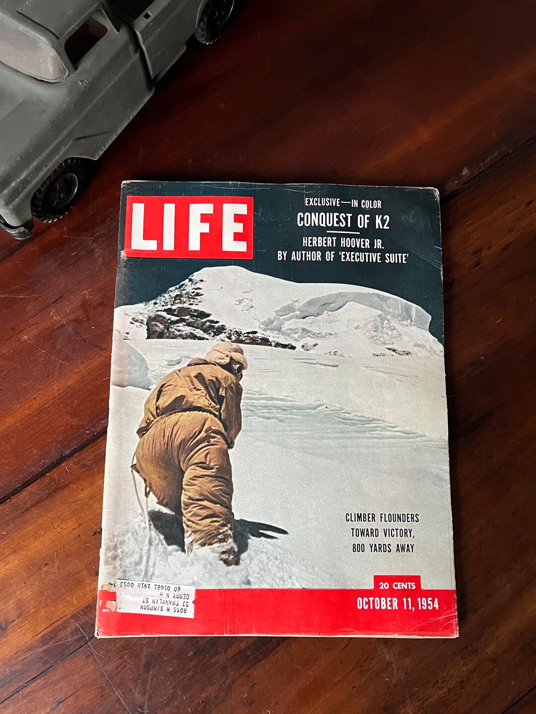 LIFE MAGAZINE Back Issue OCT 11 1954 - Mountain Climbing - K2 Summit ...