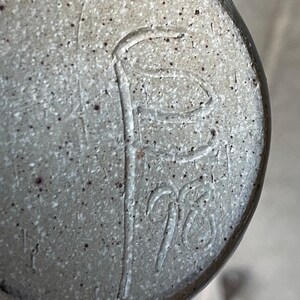 Signed 1990s TENMOKU Pottery Corked Flask / Vessel W/ EVERGREEN Tree ...