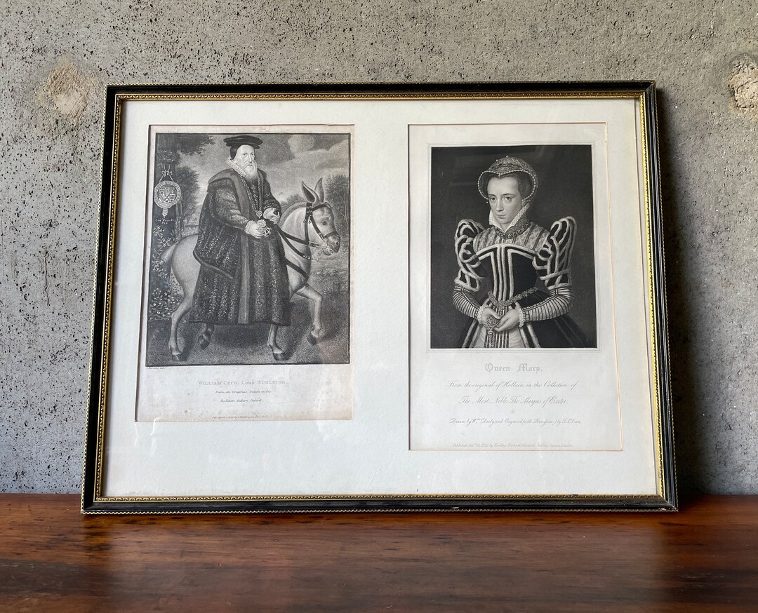 2 Antique Original Early 19th C. BRITISH Noble Copperplate Etchings ...
