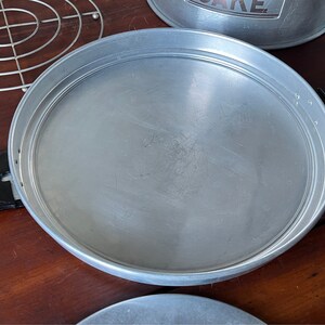 Vintage KROMEX 1940s-50s Retro Spun Aluminum CAKE Carrier Cover // Mid ...