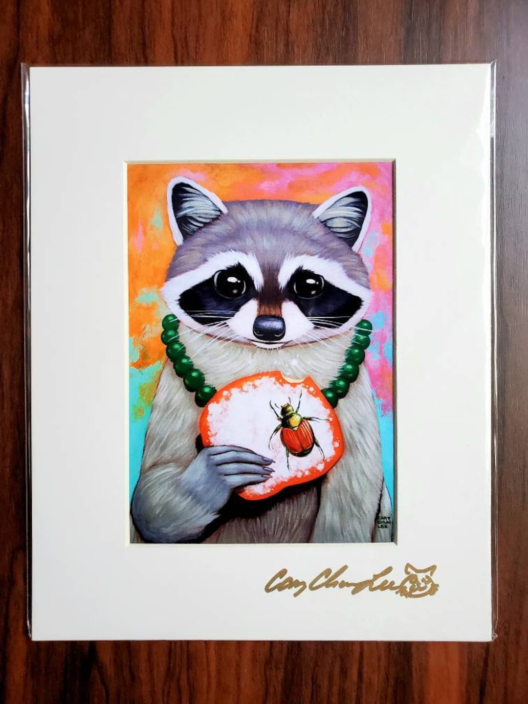 Raccoon, Beignet, Beetle Print - Etsy