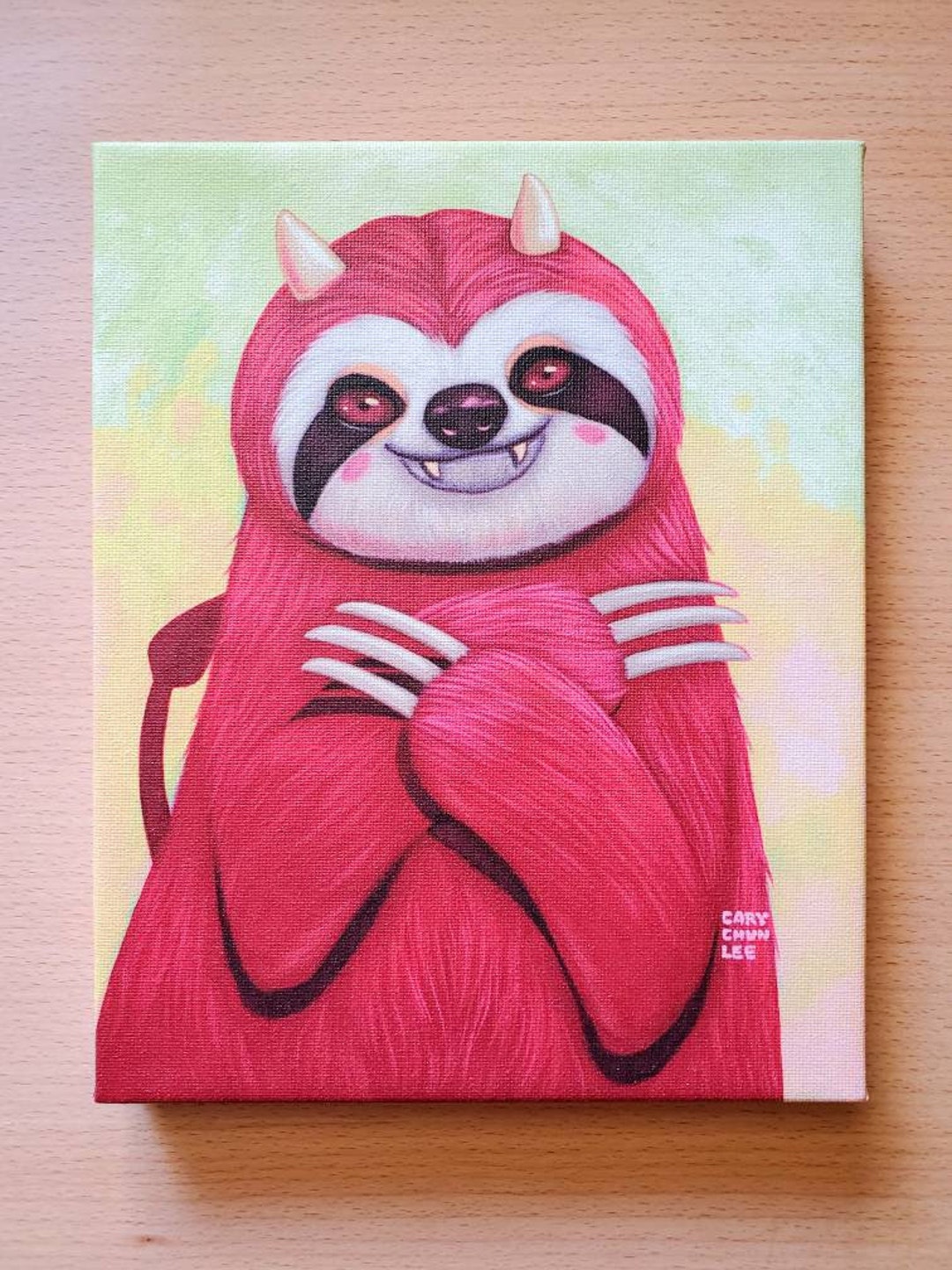 Devil Sloth Canvas Print - Etsy