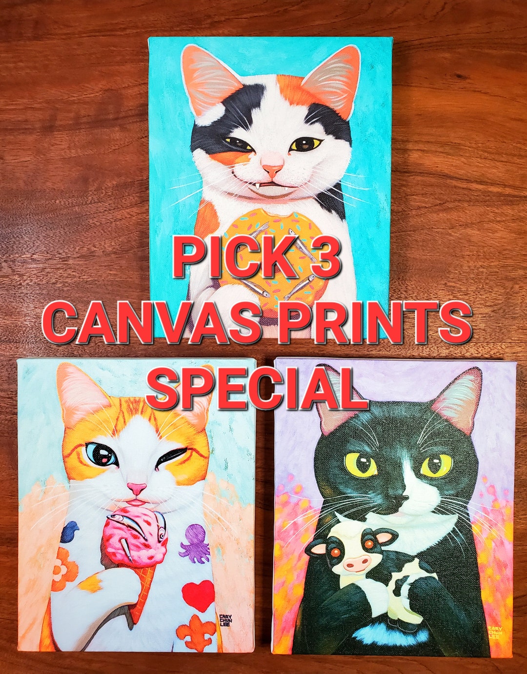 3 Canvas Prints Special Deal - Etsy