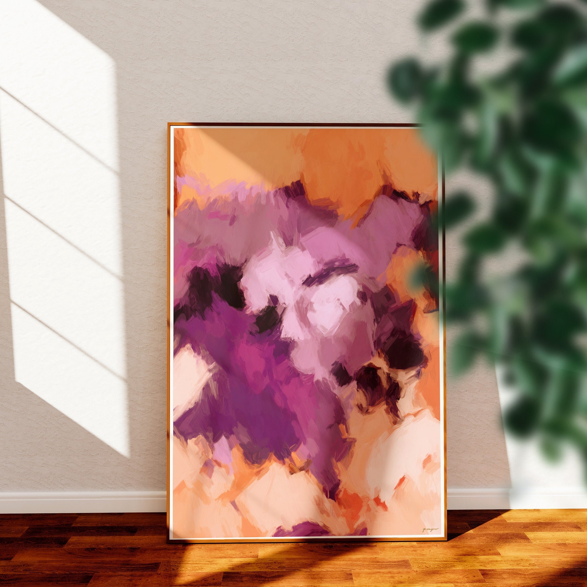 Purple Abstract Paintings