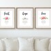 Bible Verse Wall Art, Set of 3 Christian Wall Art, Modern Bible Verse ...