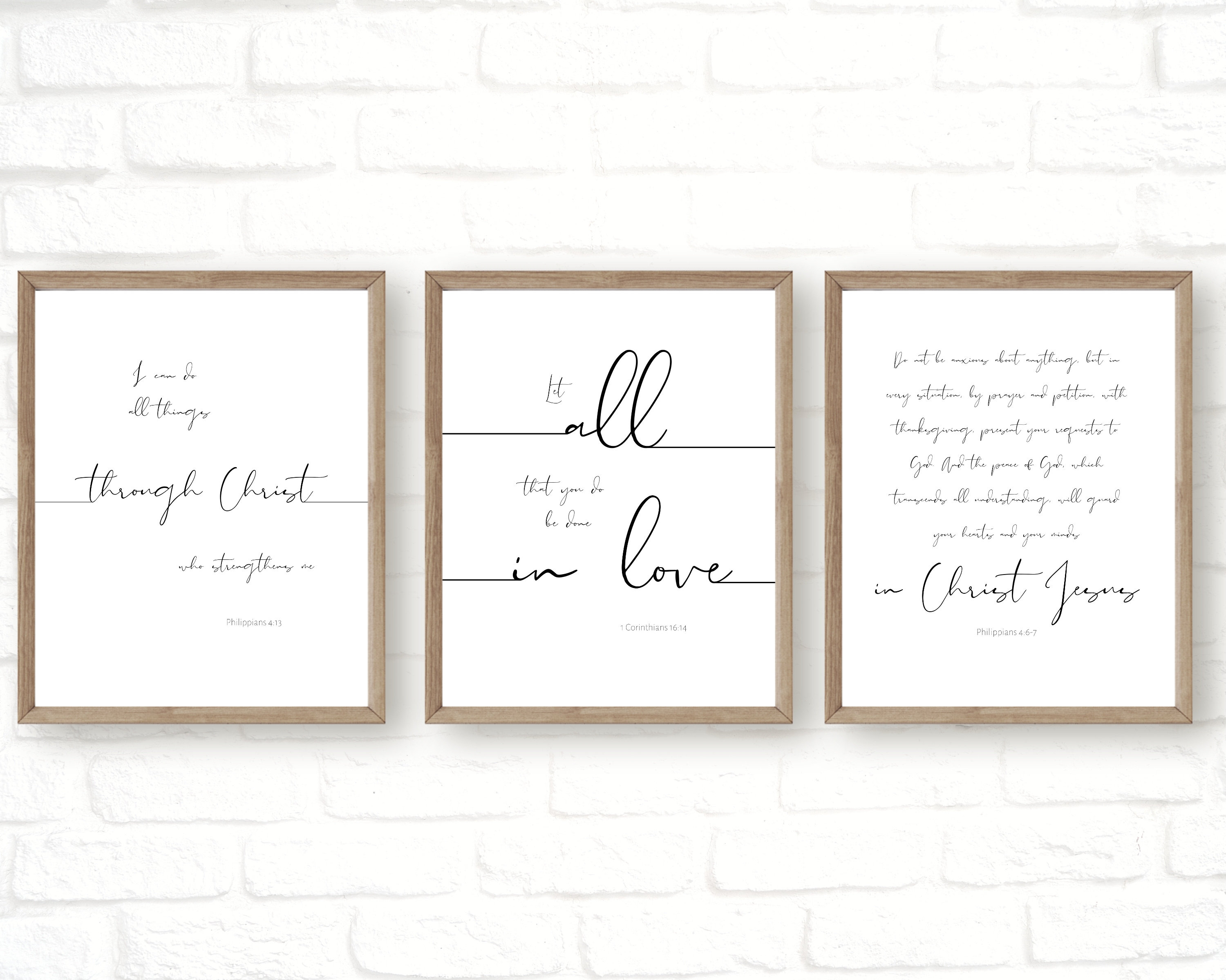 bible verse wall art Scripture wall art Bible verse scripture posters ...