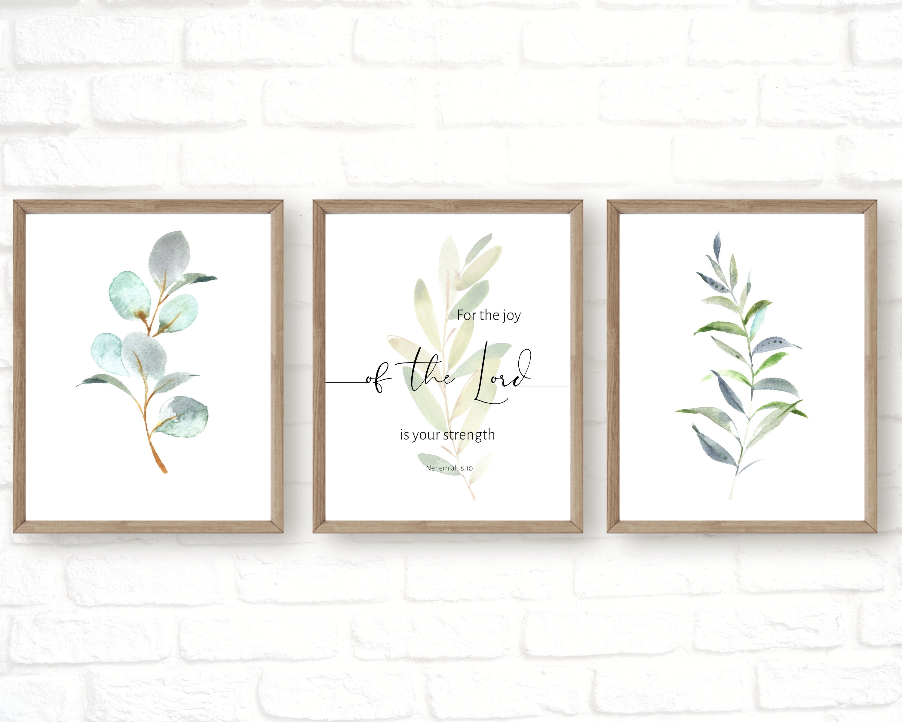 Bible Verse Wall Art, for the Joy of the Lord is Your Strength ...