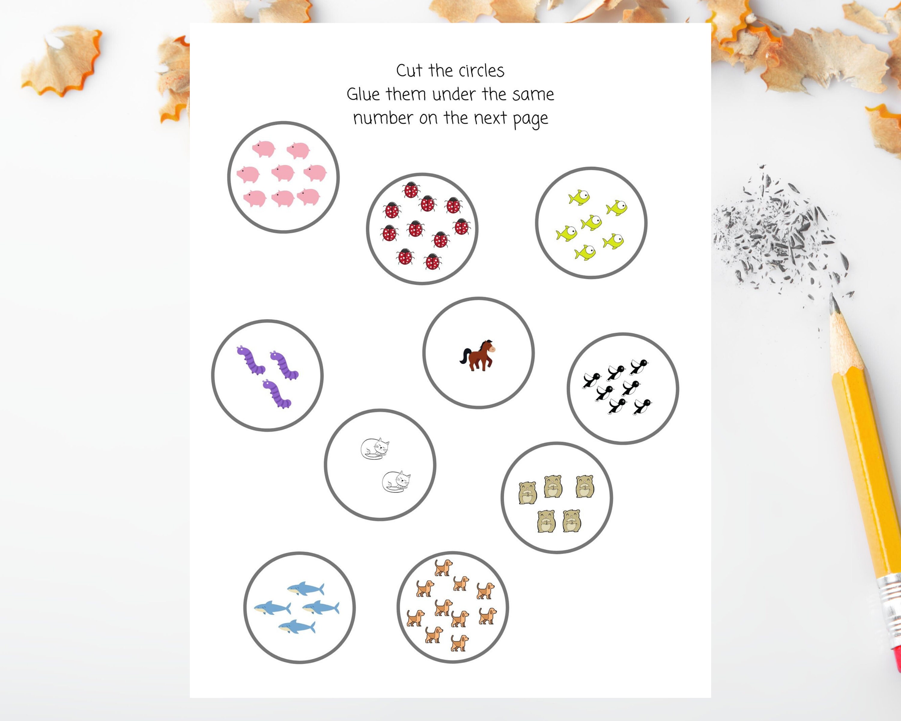 Preschool Worksheets, Numbers Practice Worksheets, Preschool Number ...