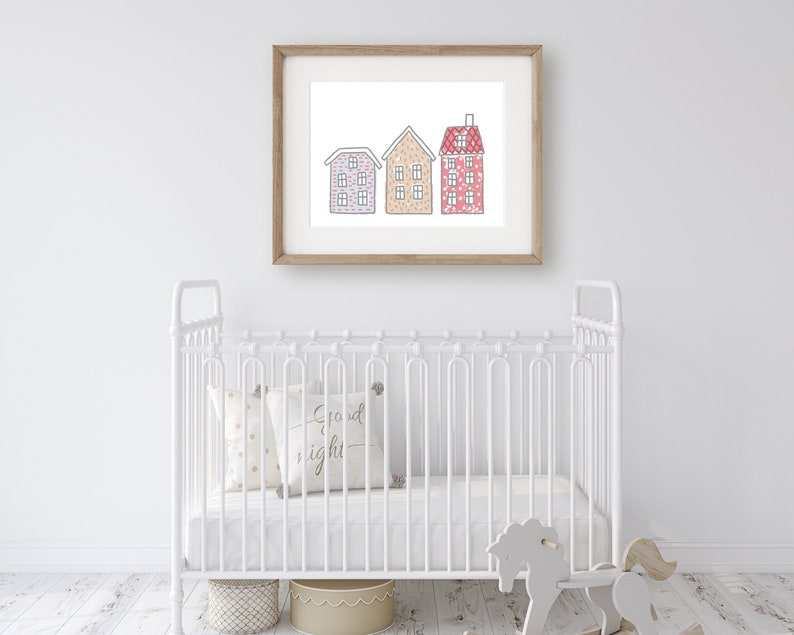 Scandinavian Wall Art Hygge Print Norwegian Print Colorful - Etsy