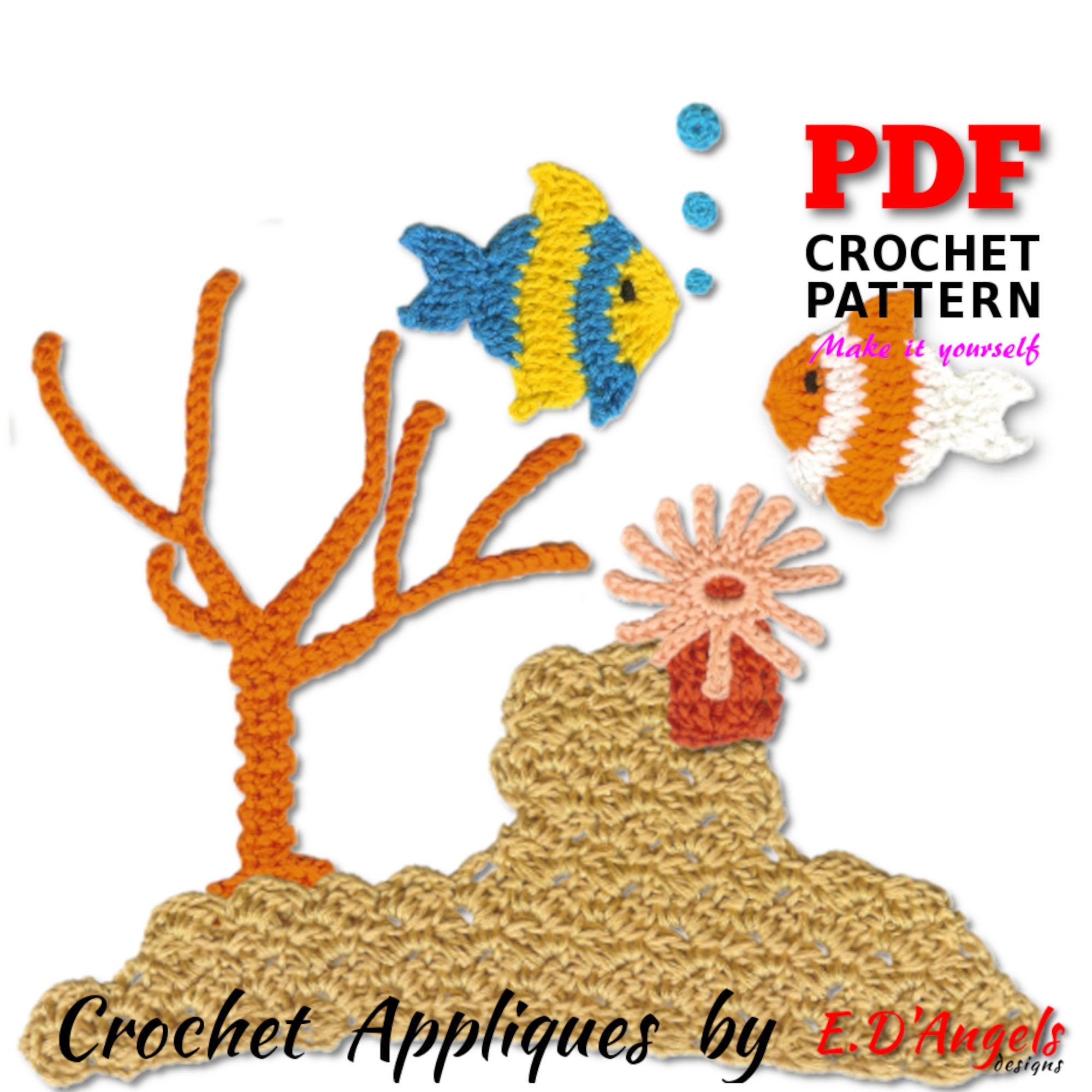 Crochet Pattern Crochet OCEAN REEF One 6 in 1 Pattern | Etsy