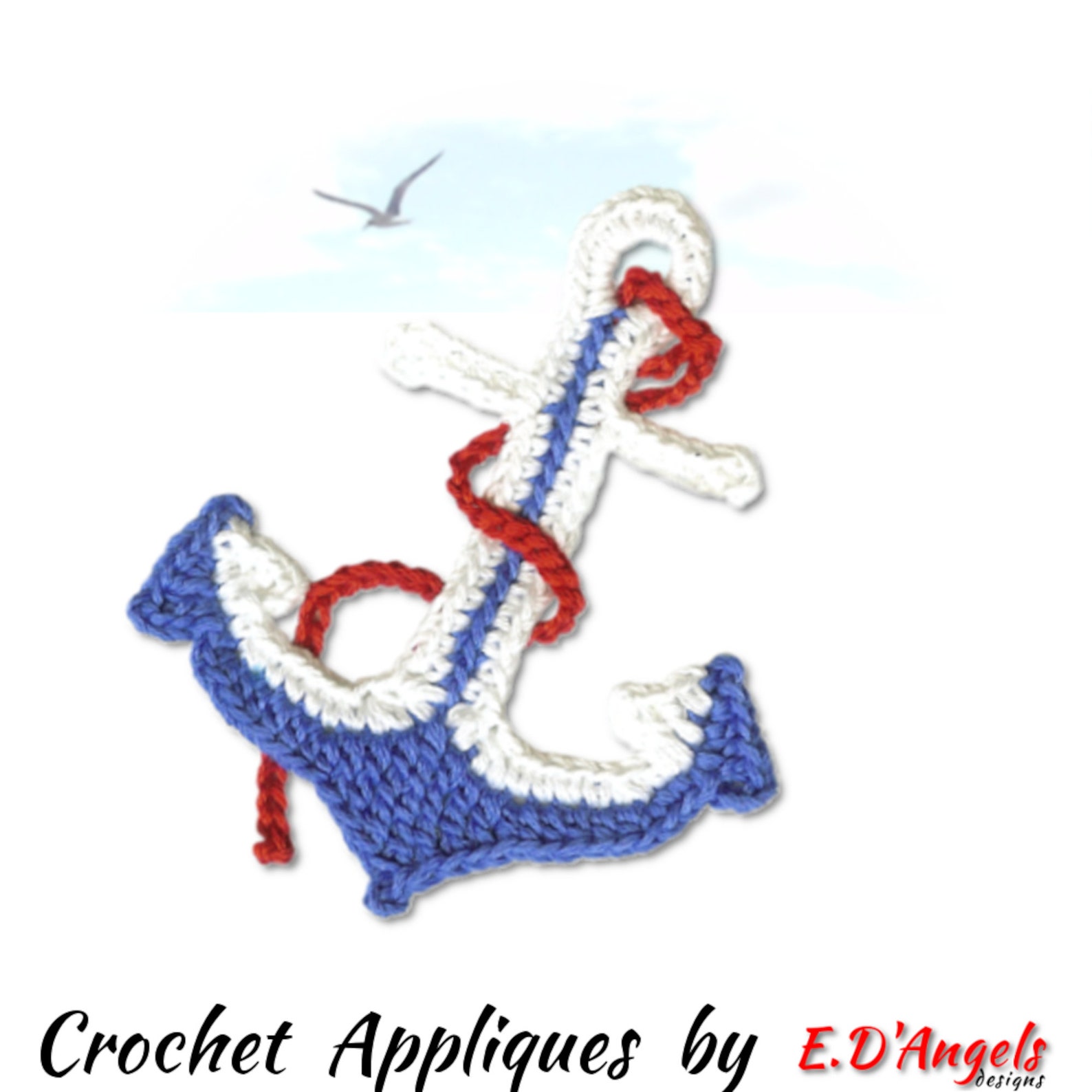 Crochet Pattern Crochet ANCHOR Applique Pattern Crochet - Etsy