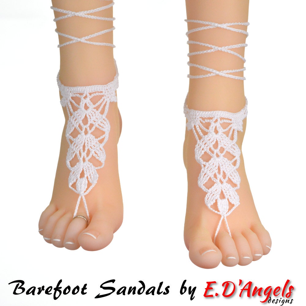 Crochet Pattern Barefoot Sandals Pattern Barefoot Pattern - Etsy