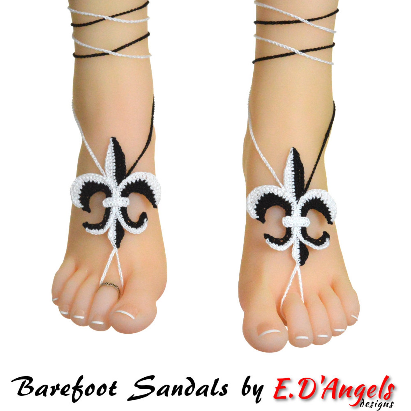 Crochet Pattern Barefoot Sandals Pattern Barefoot Pattern | Etsy