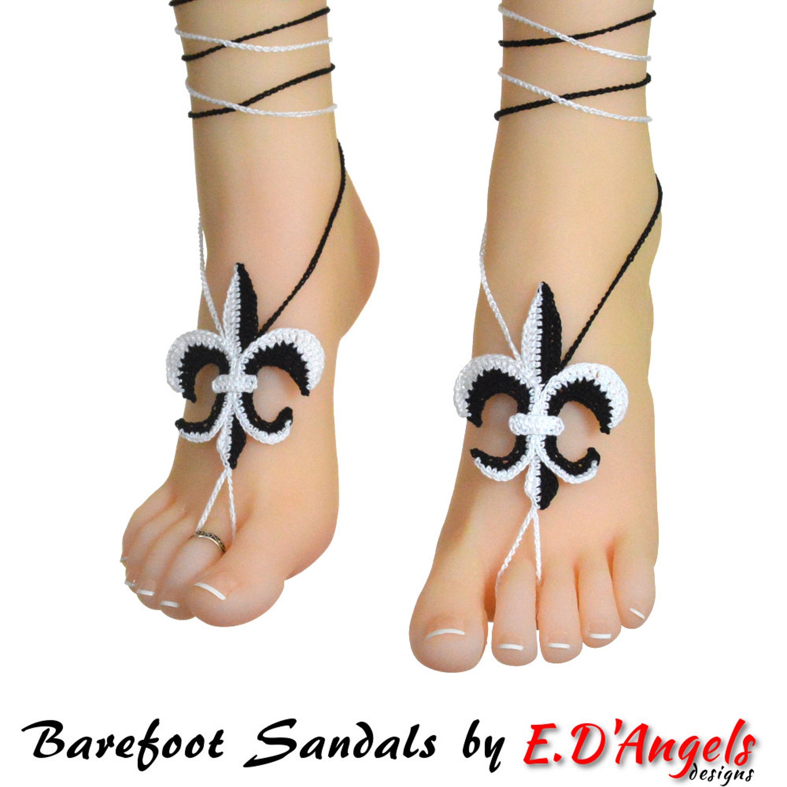 Crochet Pattern Barefoot Sandals Pattern Barefoot Pattern | Etsy