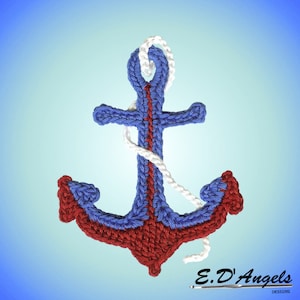 Crochet Pattern, Crochet ANCHOR, Applique Pattern, Crochet ...