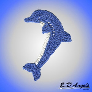 Crochet Pattern, Crochet Two DOLPHINS, Applique Pattern, PDF Instant ...