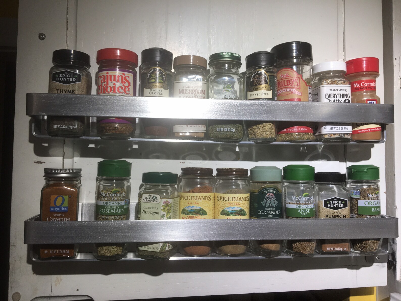 Improved Brushed Aluminum Spice Rack storage Shelf With - Etsy